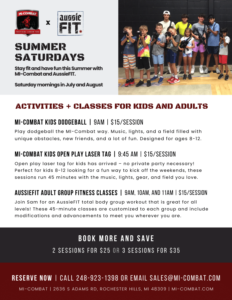 Summer Saturdays Start July 1st! / Mi-Combat